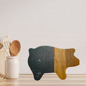 Black Marble and Acacia Wood Pig Board – creativegiftsdirect
