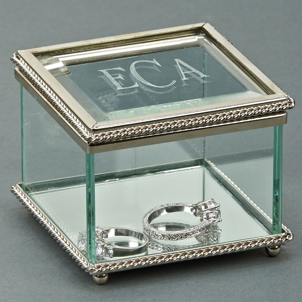 Square Glass Box With Hinged Cover, 3.25" – creativegiftsdirect